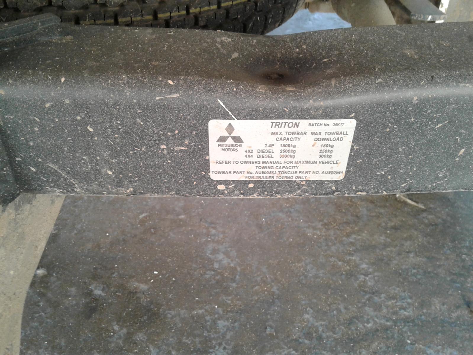 Rear Diff Assembly Triton Mitsubishi 2018